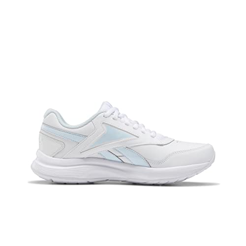 Reebok Women's Walk Ultra 7 DMX Max Shoe, White/Glass Blue/Collegiate Royal, 9