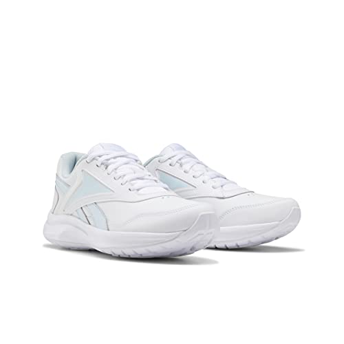 Reebok Women's Walk Ultra 7 DMX Max Shoe, White/Glass Blue/Collegiate Royal, 9