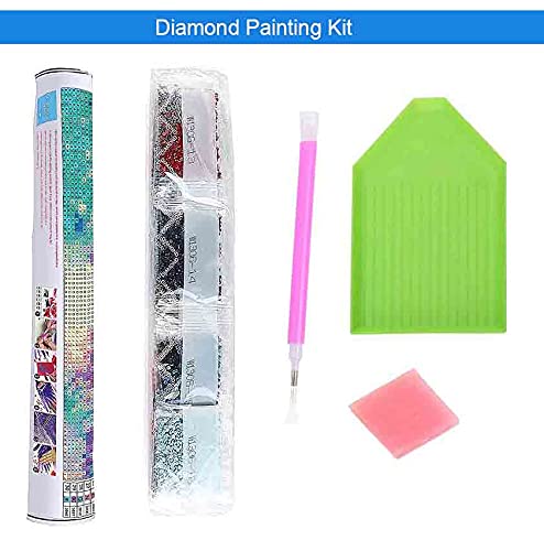 BLOOMMAY Diamond Painting Kits for Adults – 5D DIY Round Diamond Number Kits with Full Drill – Crystal Rhinestone Diamond Embroidery Paintings for Home, Office, Wall Decor 16×12 Inch