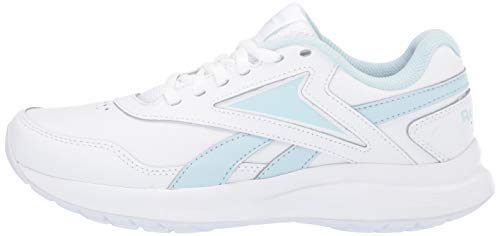 Reebok Women's Walk Ultra 7 DMX Max Shoe, White/Glass Blue/Collegiate Royal, 9