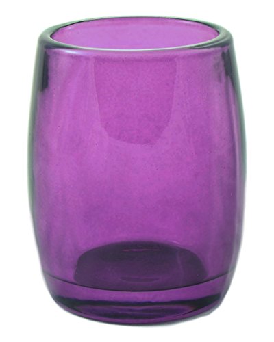 Nature Home Decor 944-1349 Premium Angus Glass 4-Piece Bathroom Accessory Set of Ruby Collection