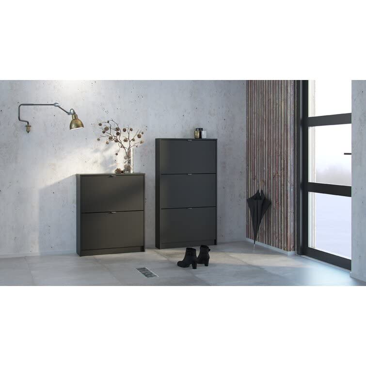 9 Pairs Manufactured Wood Shoe Storage Cabinet