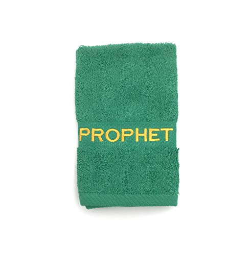 Mercy Robes Preaching Hand Towel Prophet(Green/Gold)