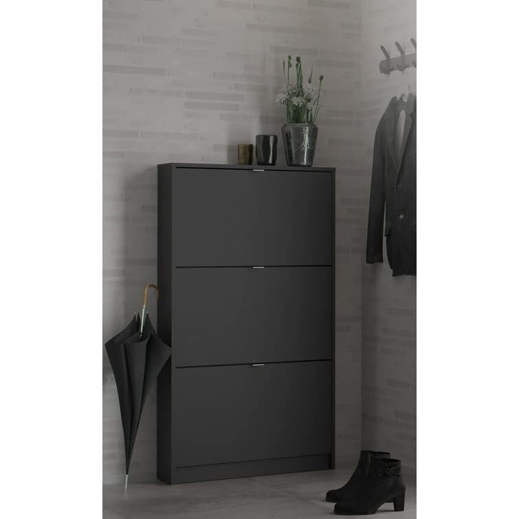 9 Pairs Manufactured Wood Shoe Storage Cabinet