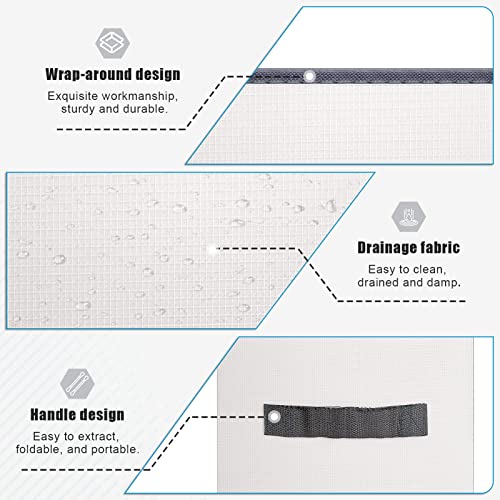 Bosuelife 3 Pack Wardrobe Clothes Organizer, 7 Grids Waterproof Mesh Jeans Drawer Closet Organizers and Storage, Dimension 14-1/4" x 9-1/2"x 8" (Compartment width: 2")