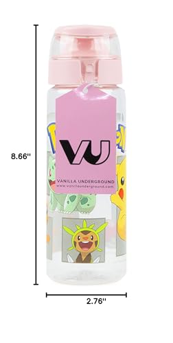 Pokemon Pikachu Character's Sports Girls Plastic Water Drinks Bottle Cup