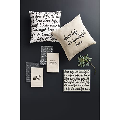Mud Pie Wedding Hand Towel Set, Sentiment, 8.5" x 6.5"