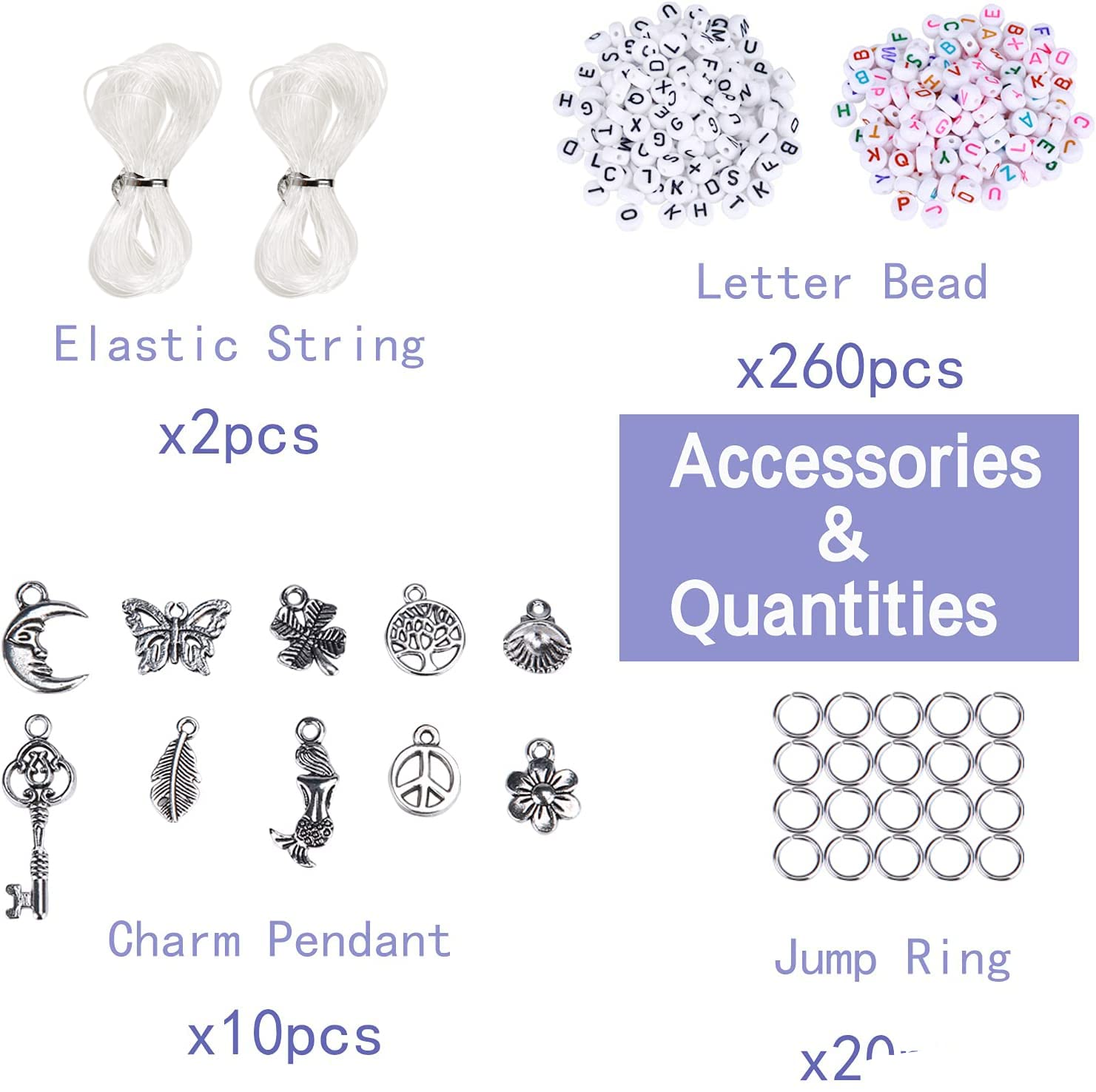 GREENTIME 3MM Bracelet Beads Kit for Bracelets Making, 35000pcs Seed Beads Small Glass Beads 8/0 Rainbow Beads Set with Letter Beads Elastic String Charms for Crafts (48 Colors)