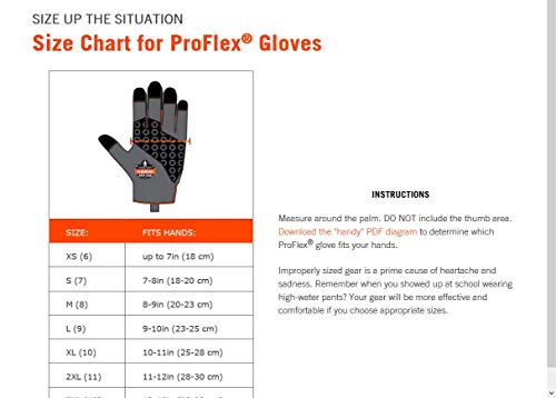 Ergodyne - 7001 2Xl Blk Abras Resis Nitrile-Coated Gloves Dsx (17956)