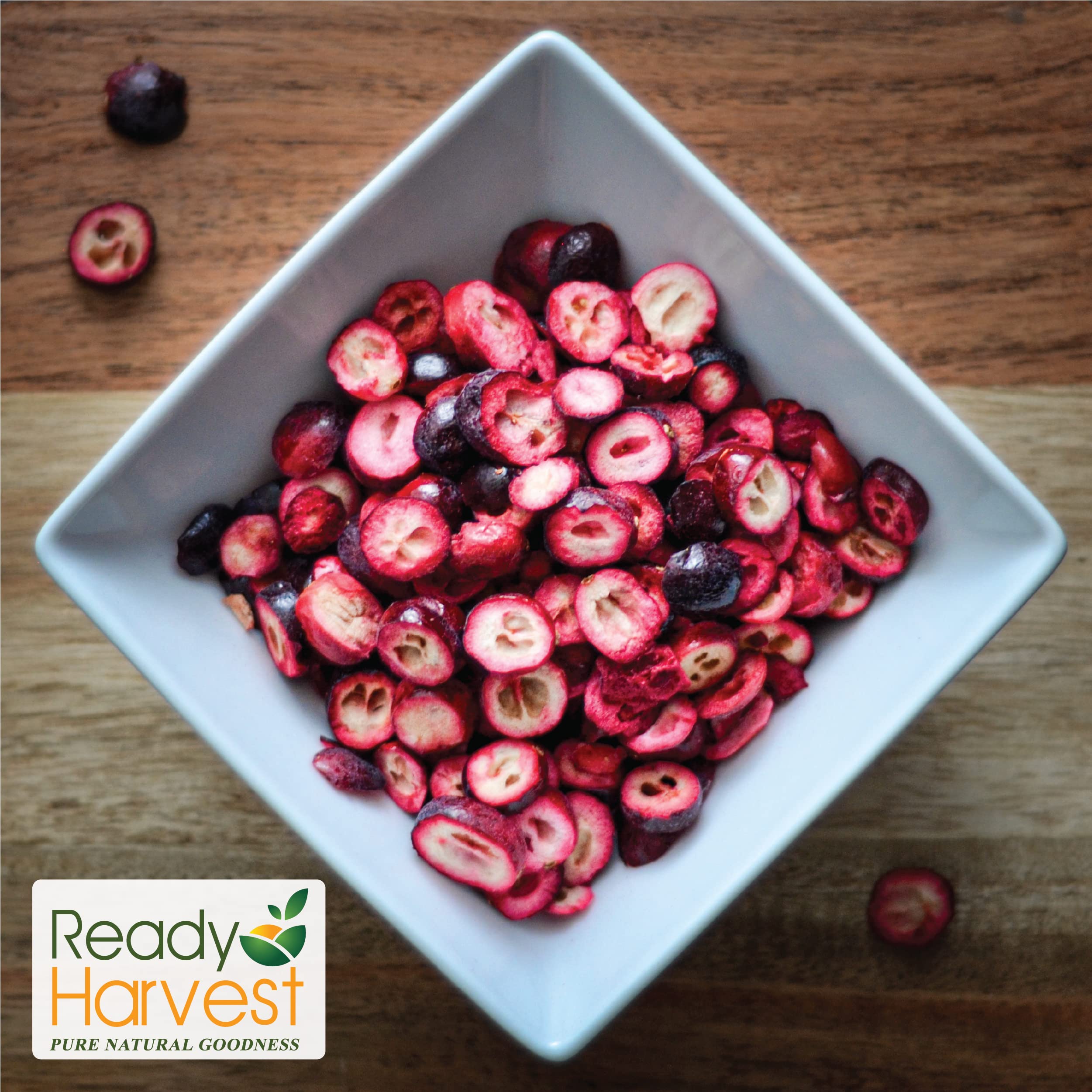 Ready Harvest Cranberries Dried Fruit Freeze-dried Fruit, Unsweetened, Freeze-dried Food Pantry Staples Survival Food, Bug Out Bag Backpack, Camping Essentials, #10 Can | 25-year shelf life 170g