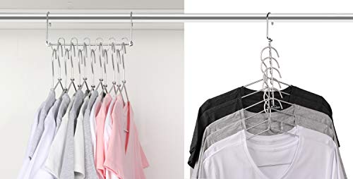 Magicool Hanger 4 Pack Update Metal Magic Cascading Hanger Space Saving Hangers Closet Organizer Clothes Organize Space Saver