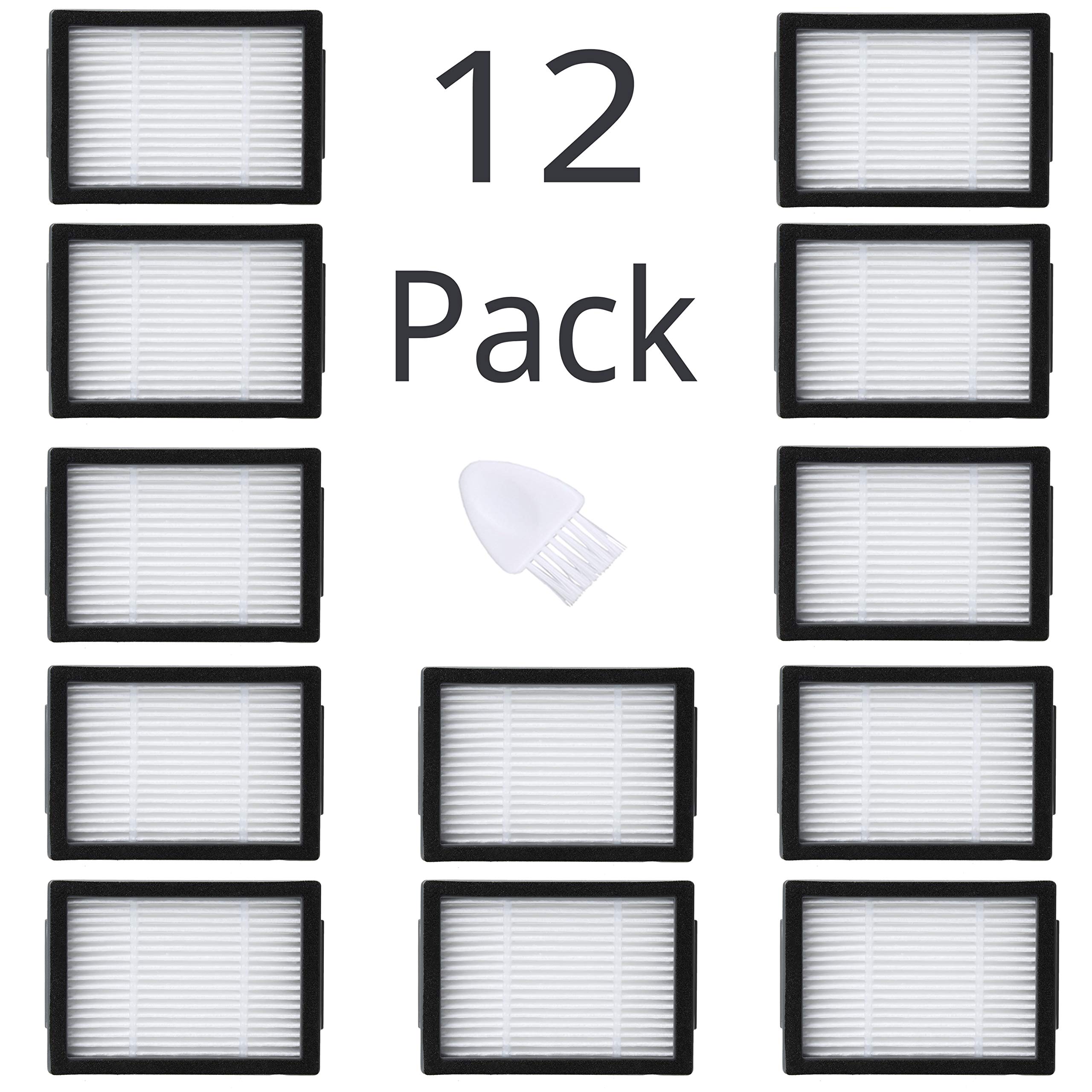 JoyBros 12-Pack Replacement HEPA Filter Compatible for iRobot Roomba Combo i,e,j Series:E5 E6 i1 i3 i4 i5 i6 i7 i8 J5 J6 J8 And All Plus Versions NOT for J9