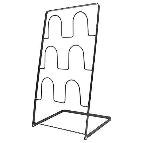 Cabilock 2pcs Style Indoor Shoes Rack Sandal Metal Slippers Tier for Vertical Use Space Black Portable Living Organizer Multi-Layer Shelf Holder Shelf: Saving Free Stand Sandals Storage
