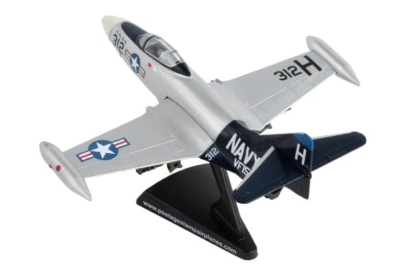 Daron Postage Stamp F9F Panther Silver/Black 1/100