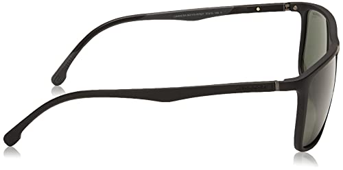 Carrera Men's Casual Rectangular Sunglasses, Mtt Black, 57