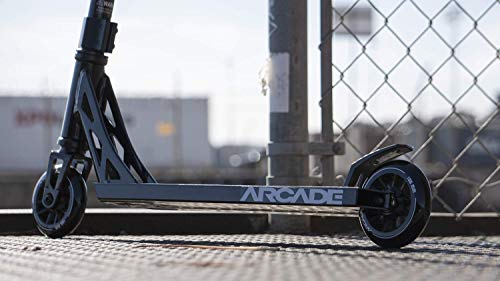 ARCADE Pro Scooters - Stunt Scooter for Kids 8 Years and Up - Perfect for Beginners Boys and Girls - Best Trick Scooter for BMX Freestyle Tricks (Black/Black)