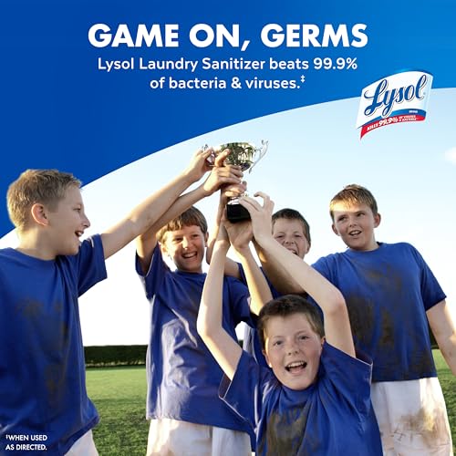 Lysol Sport Laundry Sanitizer Additive, Sanitizing Liquid for Gym Clothes and Activewear, Eliminates Odor Causing Bacteria, 90oz