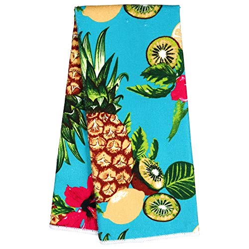 CGT Summer Vibes Pineapple Tropical Summer Hand Towels Party Barbecue Kitchen Bathroom Home Decor (Set of 2)