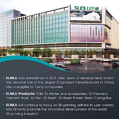 SUNLU 3D Printer Filament 1.75mm, Neatly Wound 3D Printing Filament, +/- 0.02 mm Dimensional Accuracy, Fits Most FDM Printers, 1kg Spool, Transparent PLA