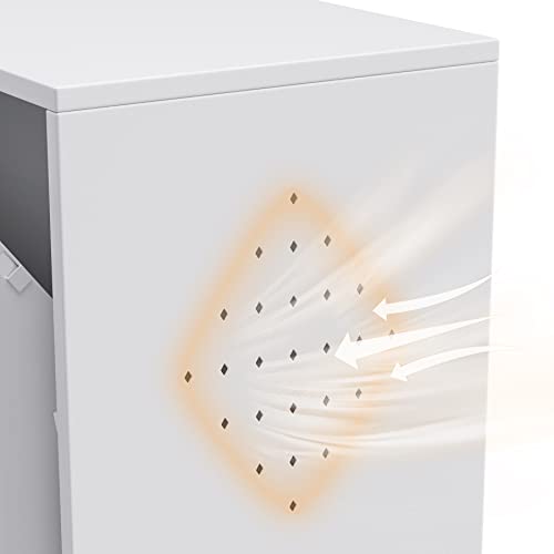 WIILAYOK Shoe Cabinet - Freestanding or Wall Mounted Shoe Storage Organizer with 3 Flip Drawers and Adjustable Shelves - Ideal for Entryway, Hallway, Closet - White