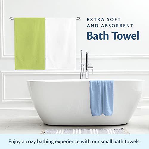 Groko Textiles Small and Lightweight Cotton Towels Assorted Pastel Mix 24 x 40 inches Towels (6)