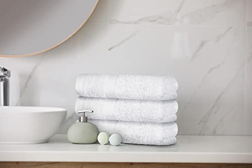 Wealuxe White Hand Towels for Bathroom 12 Pack 16x27 Inch, Cotton Hand Towel Bulk for Gym and Spa, Soft Extra Absorbent Quick Dry Terry Bath Towels
