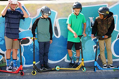 ARCADE Pro Scooters - Stunt Scooter for Kids 8 Years and Up - Perfect for Beginners Boys and Girls - Best Trick Scooter for BMX Freestyle Tricks (Black/Black)