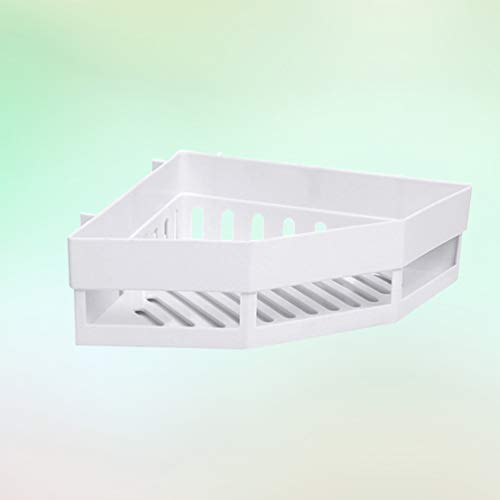 TOPBATHY Frame Stand Bathroom Corner Shelf Wall Mounted Shower Caddy Storage Holder Free Of Punch Corner Triangle Rack Organizer For Toilet Bathroom Kitchen Organizer Rack