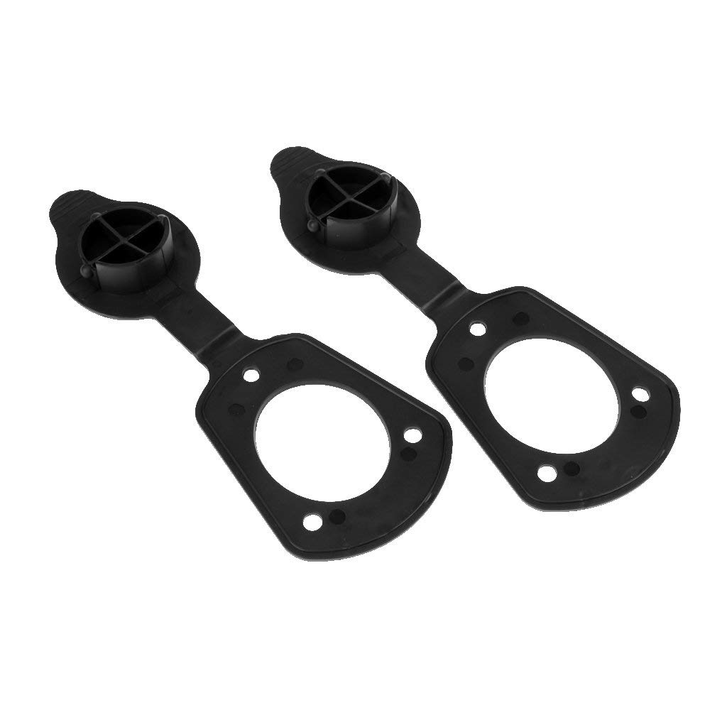 2 Pieces Fishing Rod Holder Cap and Gasket Kit fit for Flush Mount Rod Holder Kayak Boat Fishing Accessory