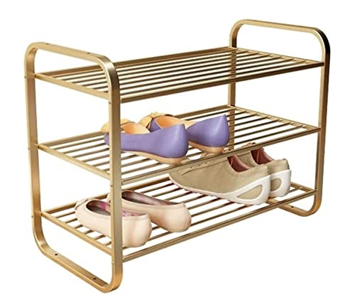 ANIIC Shoe Rack 3-Tier Metal Shoe Rack Storage Organizer Free Standing Shoe Racks Standing for Entryway Hallway Living Room Bedroom Shoe Organizer