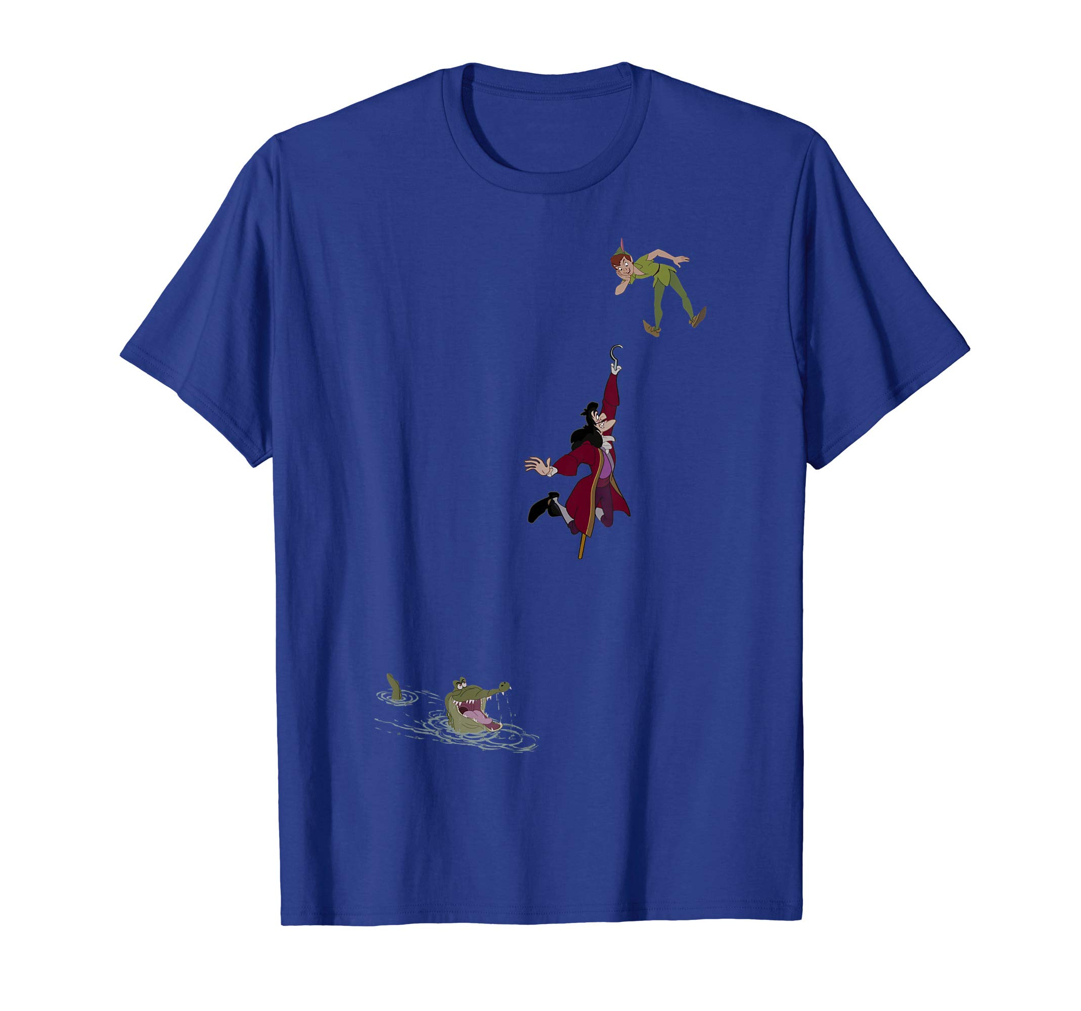 Disney Peter Pan Hook Falling To The Alligator T-Shirt