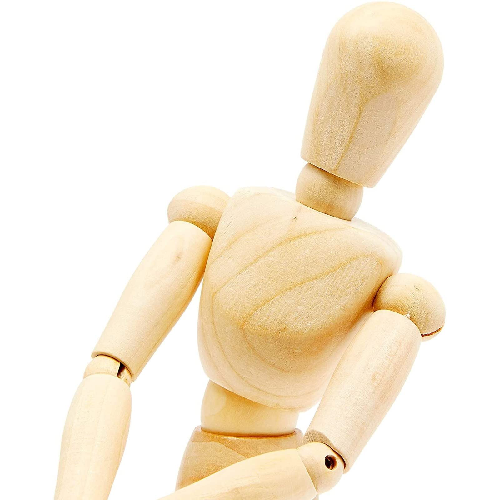 Bright Creations 2 Pack Posable Figure Wooden Mannequin for Drawing, 12-Inch Poseable Art Mannequin Figures, Wood Human Model for Drawings and Paintings, Drawing Mannequins with Base