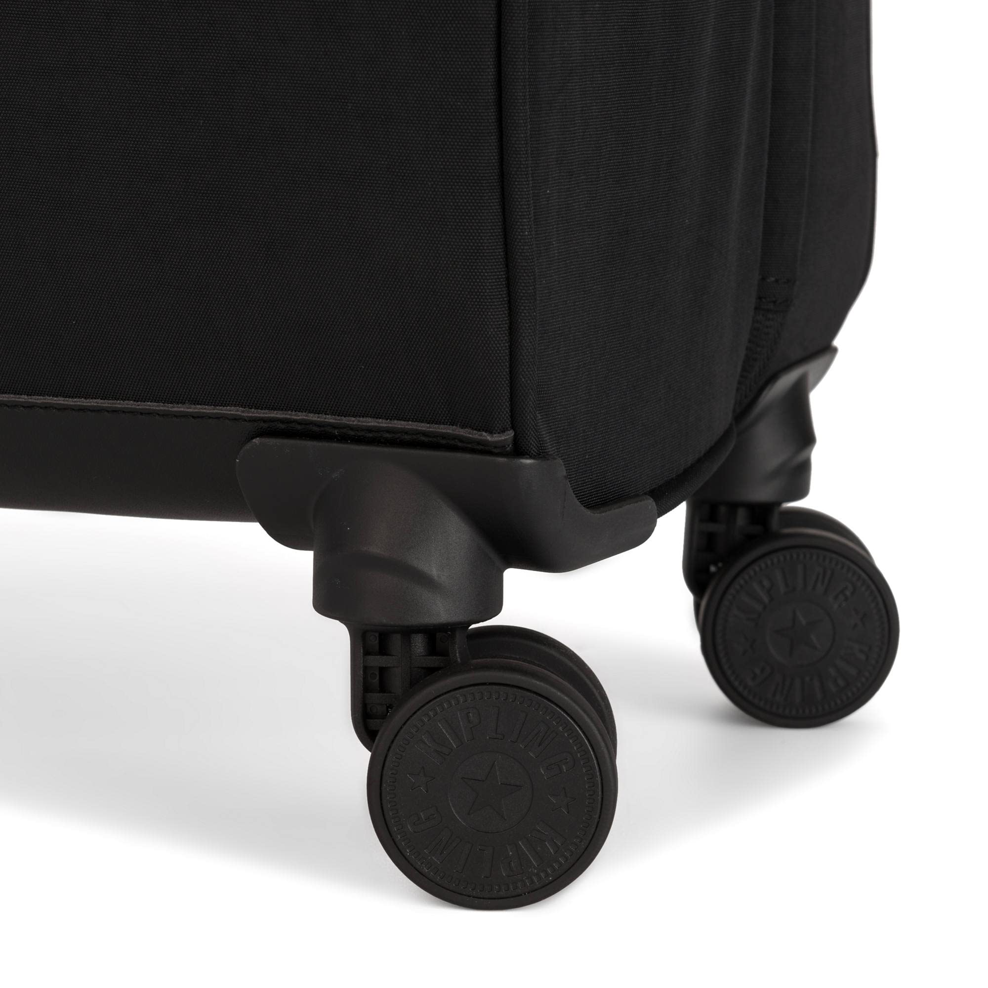 Kipling Spontaneous Softside Spinner Wheel Luggage, Integrated TSA Accepted Lock, Black Noir, Checked-Medium 26,KI6918