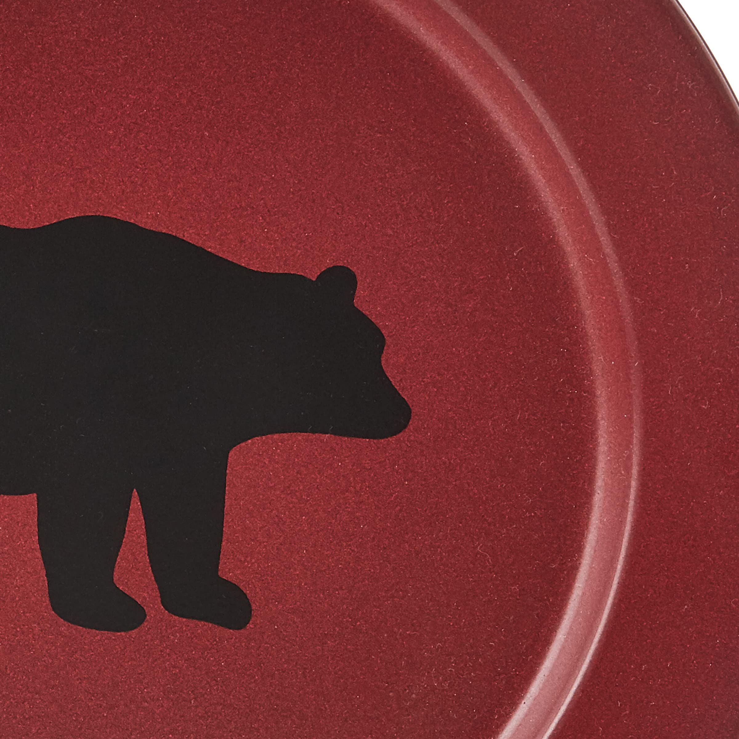 Park Designs Linville Enamel Bear Dinner Plate Set of 4