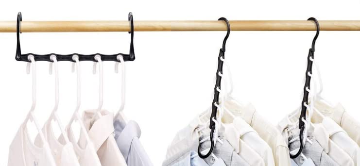 5 Pack - Pants Hangers Space Saving Closet Organizer Pant Hangers Home Organization Hanger Space Saving Hangers Closet Organizers Pants Hanger Pant Hanger Clothes Hangers