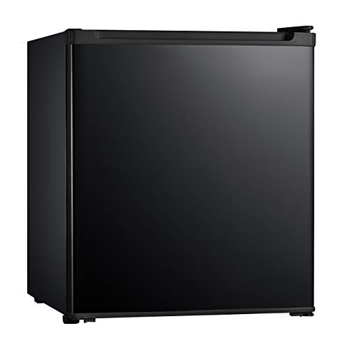 Impecca 1.7 Cu. Ft. Compact Refrigerator with Freezer and Reversible Single Door (Black)