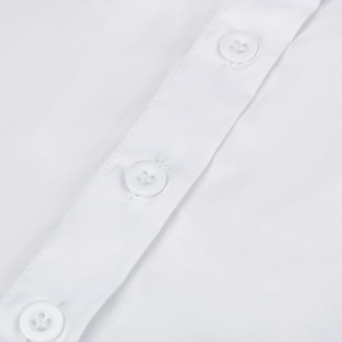 Fake Collar Detachable Dickey Collar Blouse Half Shirts Peter Pan Faux False Collar for Women & Girls Favors White, 2 Pack