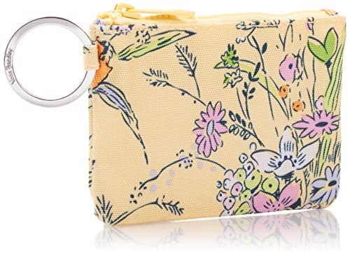 Vera Bradley Women's Recycled Lighten Up Reactive Zip ID Case Wallet, Sunlit Garden, One Size