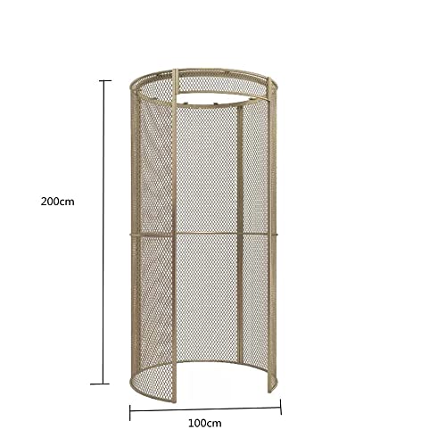 Clothing Store Fitting Room Frame, Portable Temporary Mobile Privacy Protection Dressing Room, Foldable Mall Simple Changing Room and Display Rack, 200x100cm (White Frame)