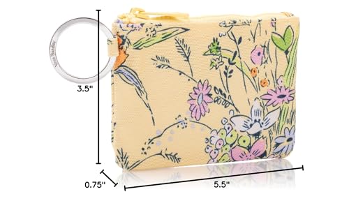 Vera Bradley Women's Recycled Lighten Up Reactive Zip ID Case Wallet, Sunlit Garden, One Size