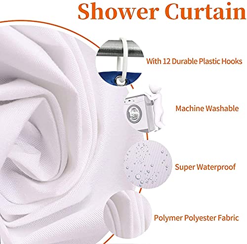 4PC Purple Halloween Bathroom Shower Curtain Sets, Pumpkin Ghost bat Bathroom Sets, Sweet Candy Bathroom Sets with Rugs and Accessories ,for Bathroom Decoration