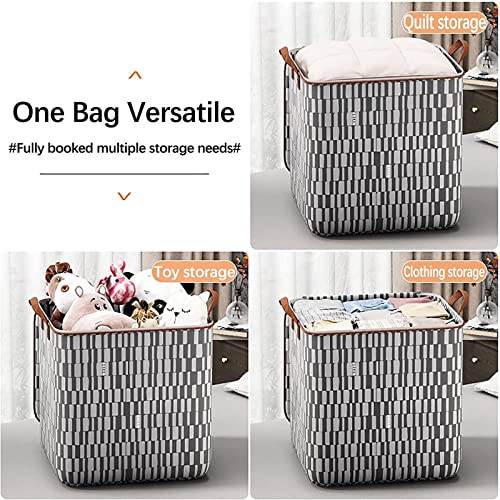gyujnb Clothes Storage Bags Large Capacity Clothes Storage Bins Closet Organizers Storage Containers with Durable Handles Storage Bag Large Capacity Folding Clothes Portable Wardrobe Storage Box