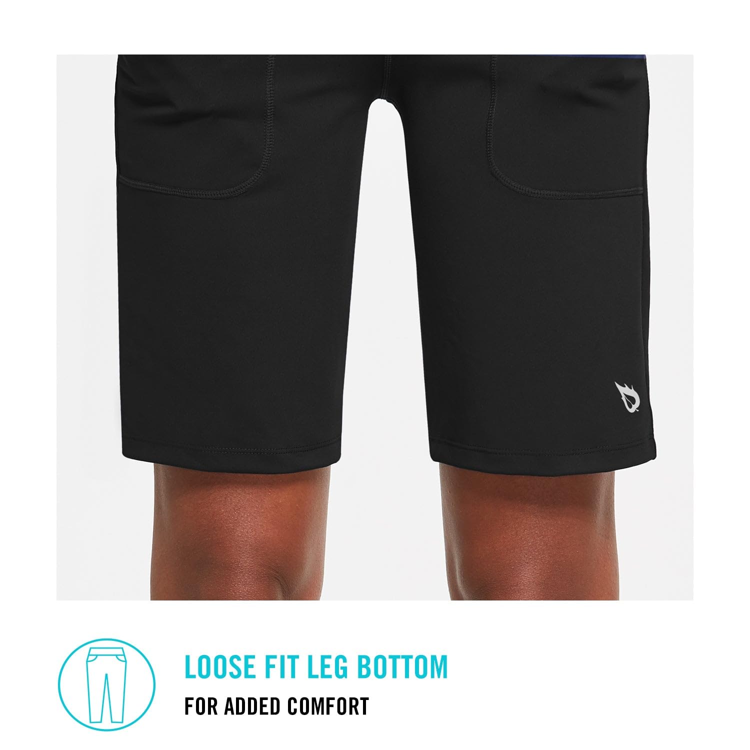 BALEAF Women's 10" Bermuda Long Shorts Running Athletic Shorts High Waisted Casual Summer Knee Length Black Size XL