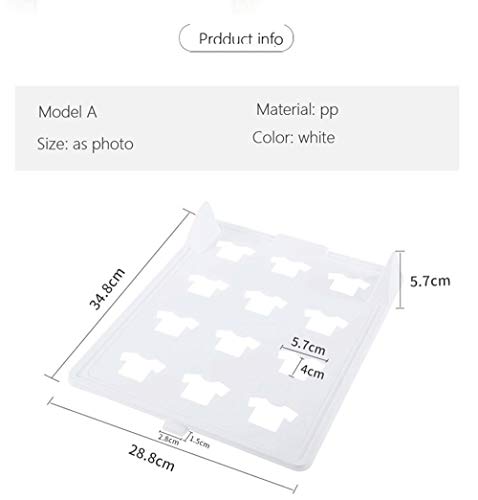 SXYLOB Clothes Organizer Tray 10 layer, T Shirt Clothing Folding Storage Shelf Rack Wardrobe Closet Divide Partition Stacking Board (NO.A3)