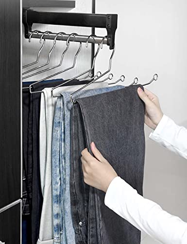 【4-Pack】 WAIKAS Pants Hangers,38cm, 304 Stainless Steel