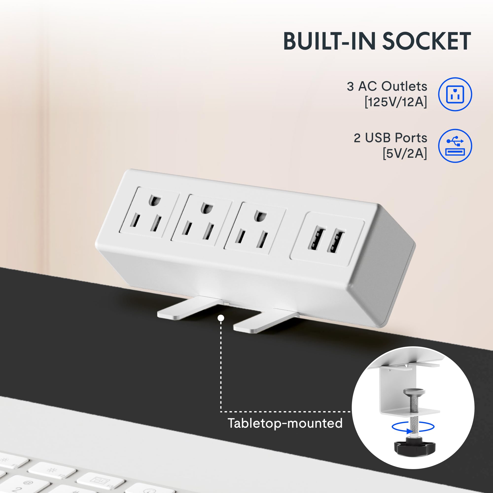 FLEXISPOT EN2 Whole-Piece Standing Desk, 55 x 28 Electric Stand Up Height Adjustable Desk (White Frame + 55" Maple Top, 2 Packages)
