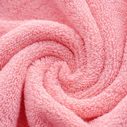 Lchkrep Hand Towels 4 Set, 100% Cotton Bath Hand Towel for Bathroom, Face, Kitchen, Gym and Spa, Ultra Soft and Highly Absorbent Hand Towels for Bathroom, Size 14" x 29" (White Pink Blue Gray-4 Pack)