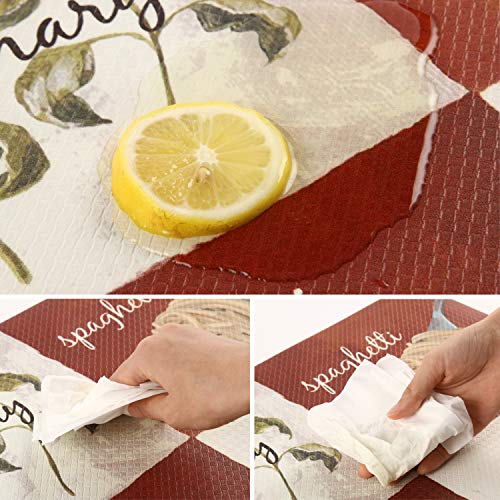 FRESHMINT Farmhouse Kitchen Mats Cushioned Anti-Fatigue Comfort Mat for Home & Office Ergonomically Engineered Memory Foam Kitchen Rug Waterproof Non-Skid, 30" by 17",Home