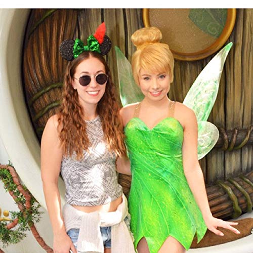 CLGIFT Neverland Mickey Ears, Rainbow Sparkle Mouse Ears, Classic Red Sequin Minnie Ears - Whimsical Ear Designs