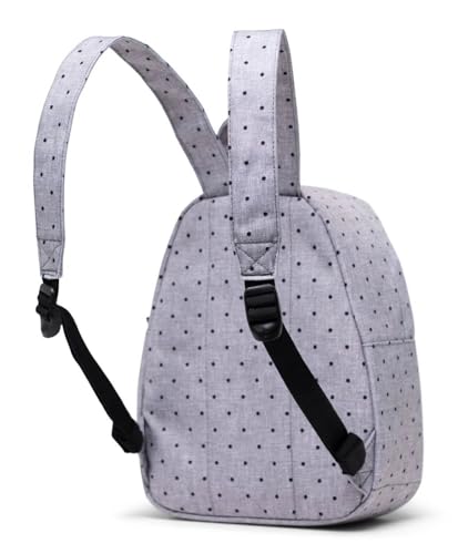 Herschel Heritage Backpack, Polka Dot Crosshatch Grey/Black, Mini 7.0L